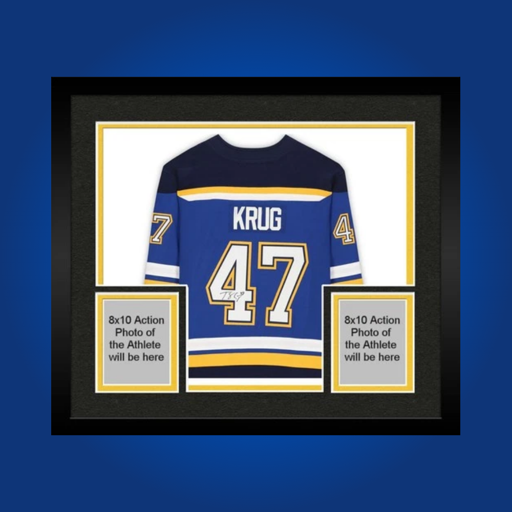 Torey Krug Signed St. Louis Blues Full Framed Blue Jersey – SportsMarkets
